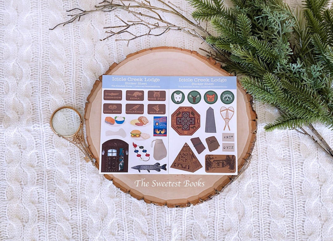 Nancy Drew Icicle Creek Lodge Sticker Sheets | the White Wolf of Icicle ...