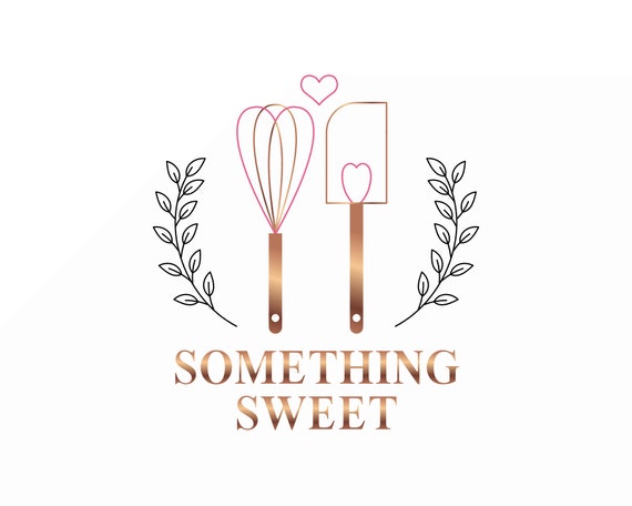 Custom Logo Design Glitter Gold Cake Bakery Logo Cupcake - Etsy