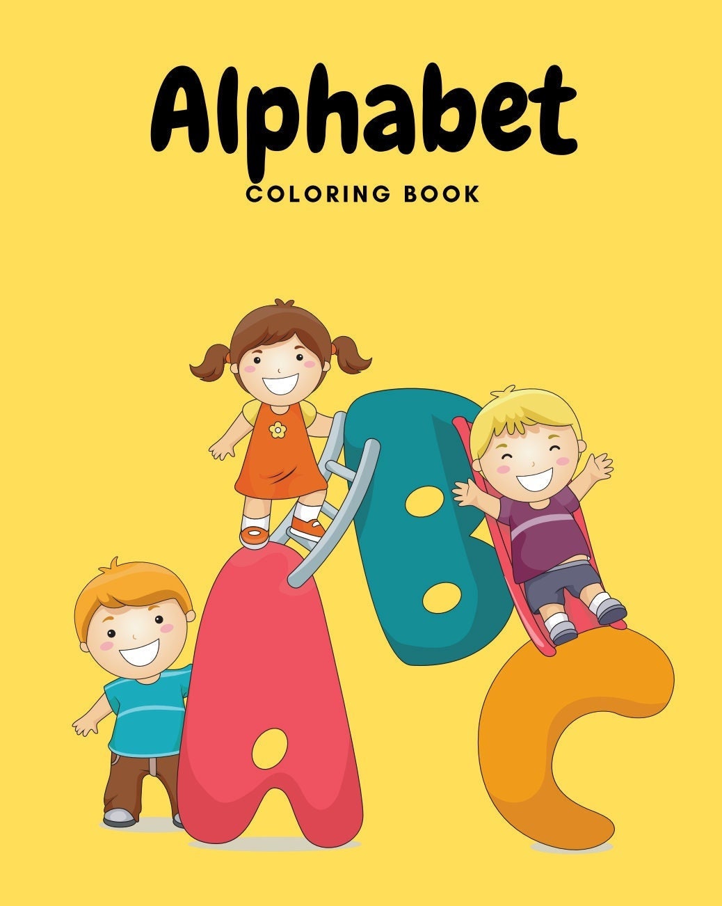 Alphabet Coloring Book/ Digital/ Instant Download/ 26 Pages - Etsy