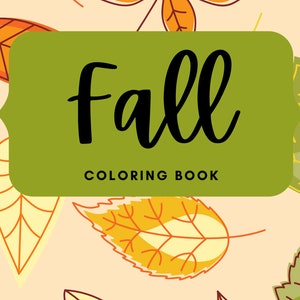 Fall Coloring Book/ Digital/ Instant Download/ 52 Pages - Etsy Canada