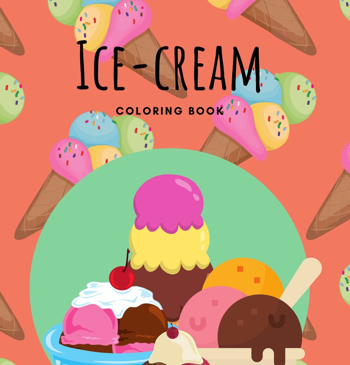 Ice Cream Coloring Book/ Digital/ Instant Download/ 40 Pages - Etsy Canada