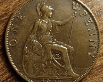 1898 British Penny - Etsy