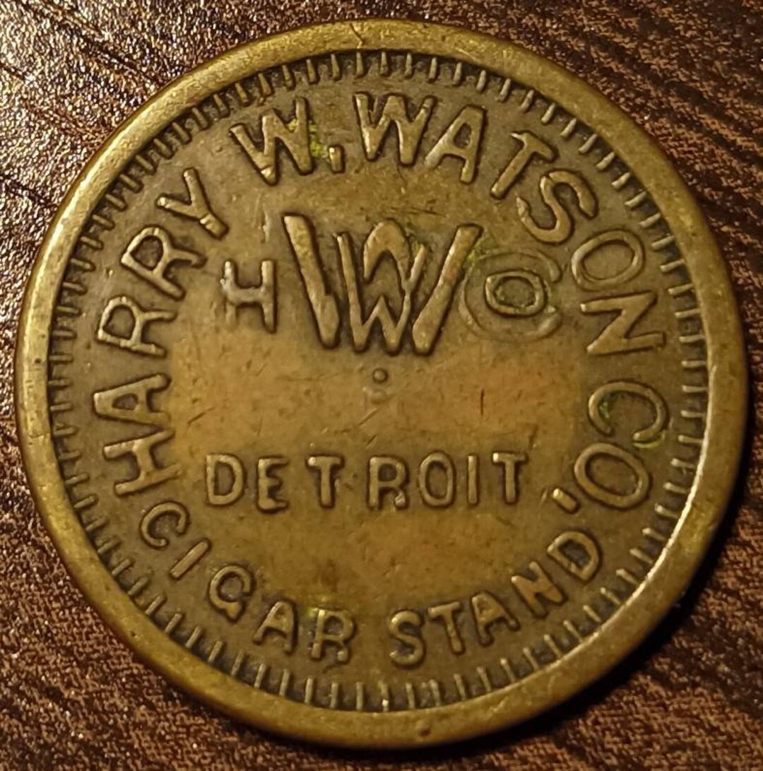 1900's USA Detroit Cigar 5 Cents Trade Token - Etsy