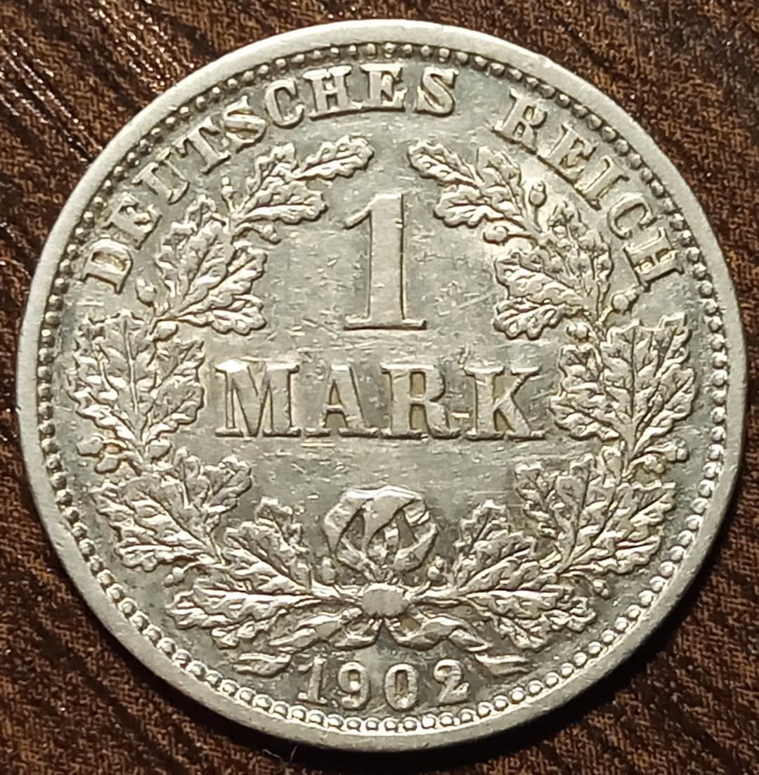 1902-D Germany Silver 1 Mark Full Bold Date - Etsy