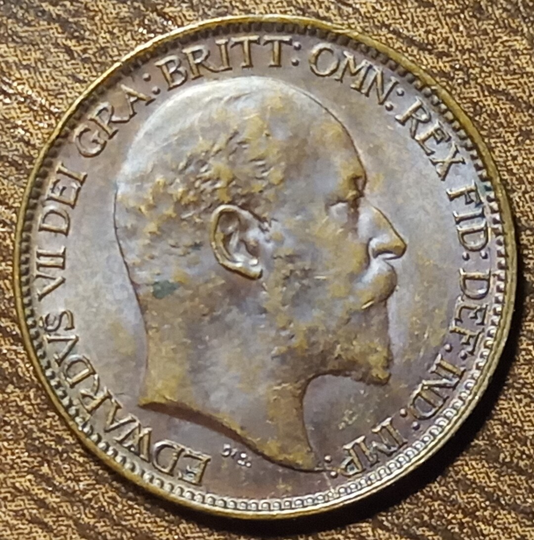 1902 British Farthing Amazing Full Bold Date - Etsy