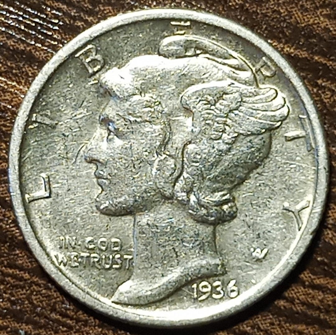 1936-S USA Mercury Silver Dime Full Bold Date! - Etsy