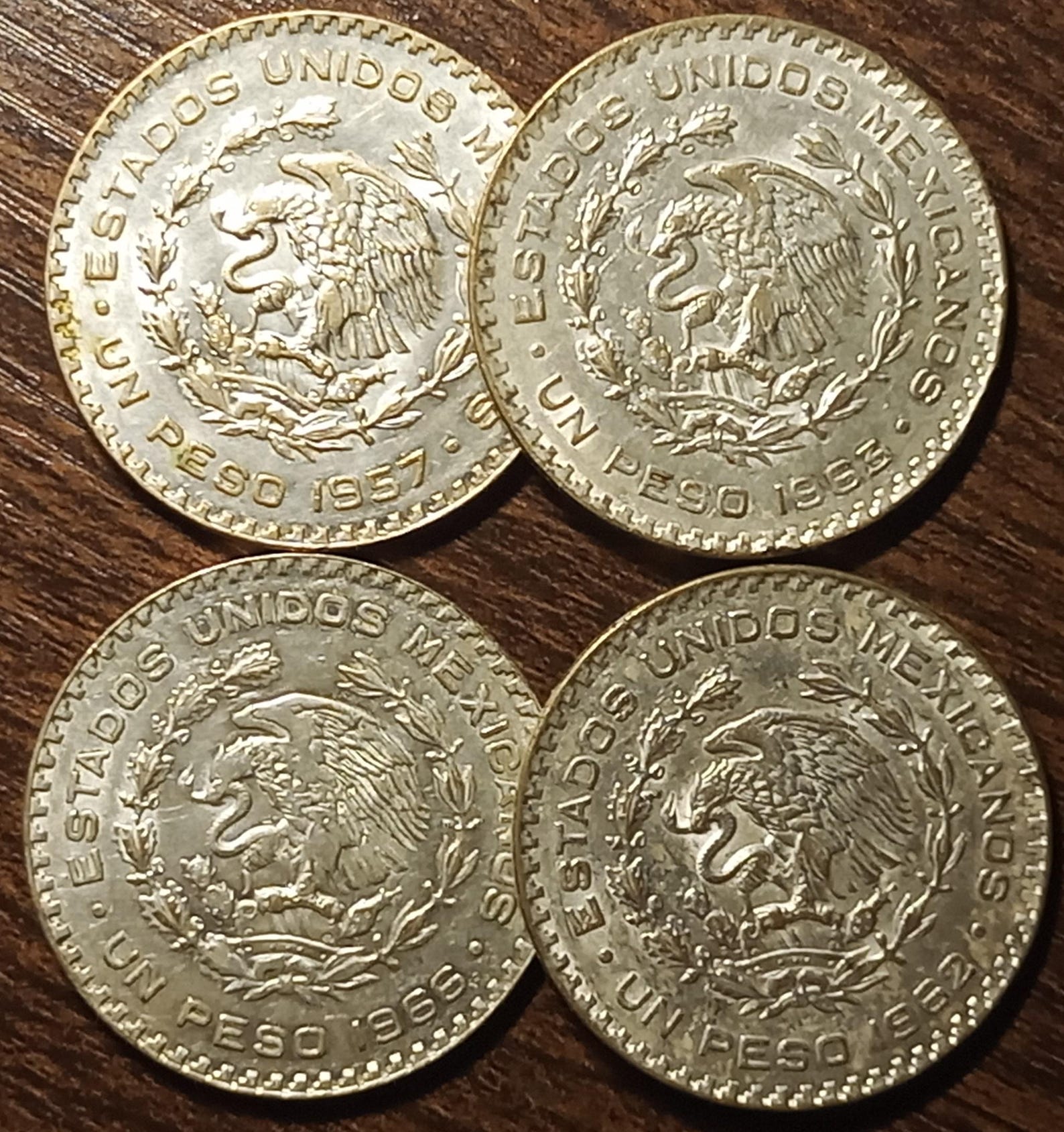 1900's Mexico Silver Pesos 4 Full Bold Dates - Etsy