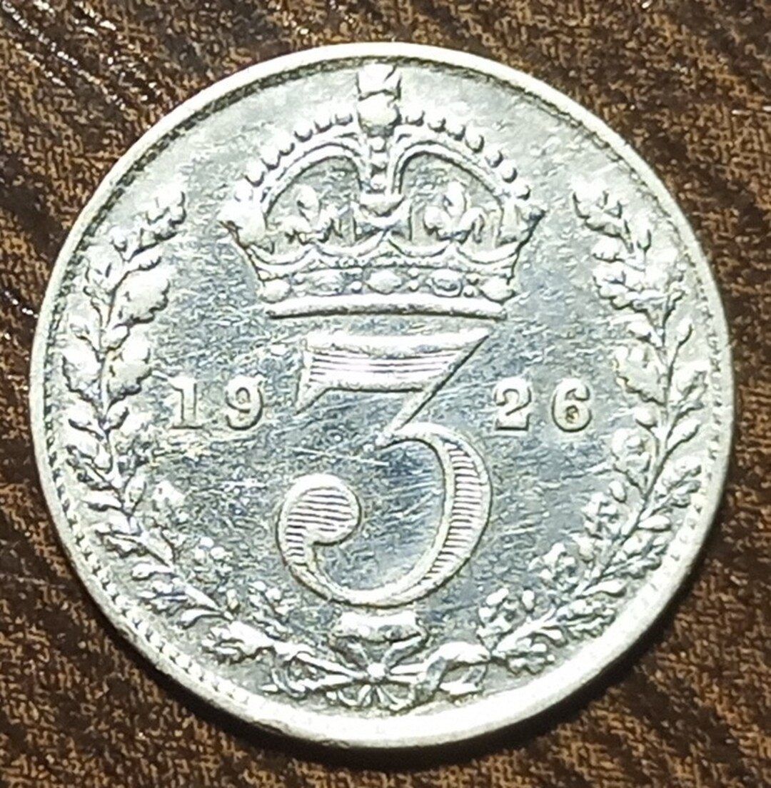 1926 British Silver 3 Pence Full Bold Date! - Etsy