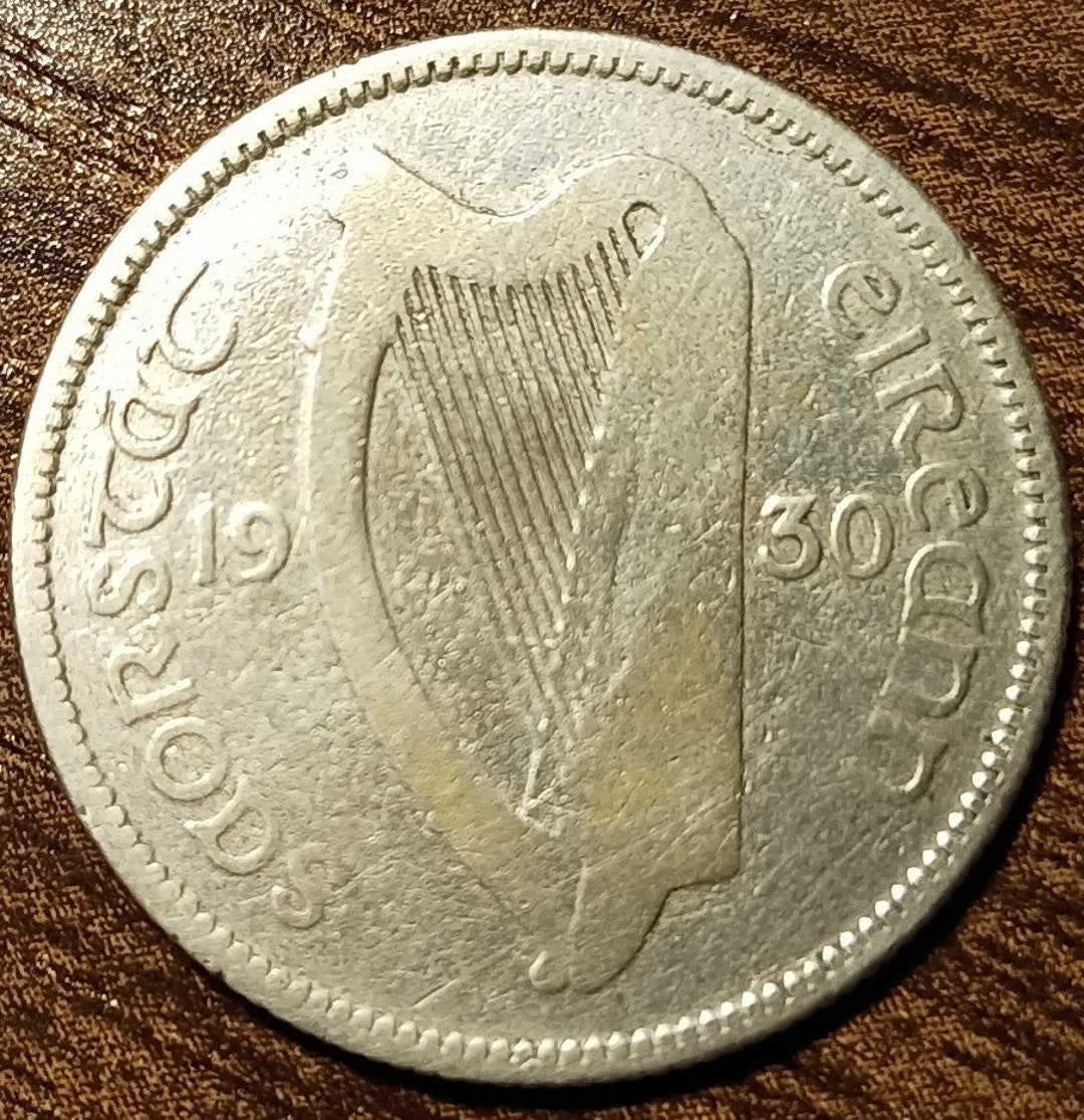 1930 Silver Ireland Shilling Full Bold Date - Etsy