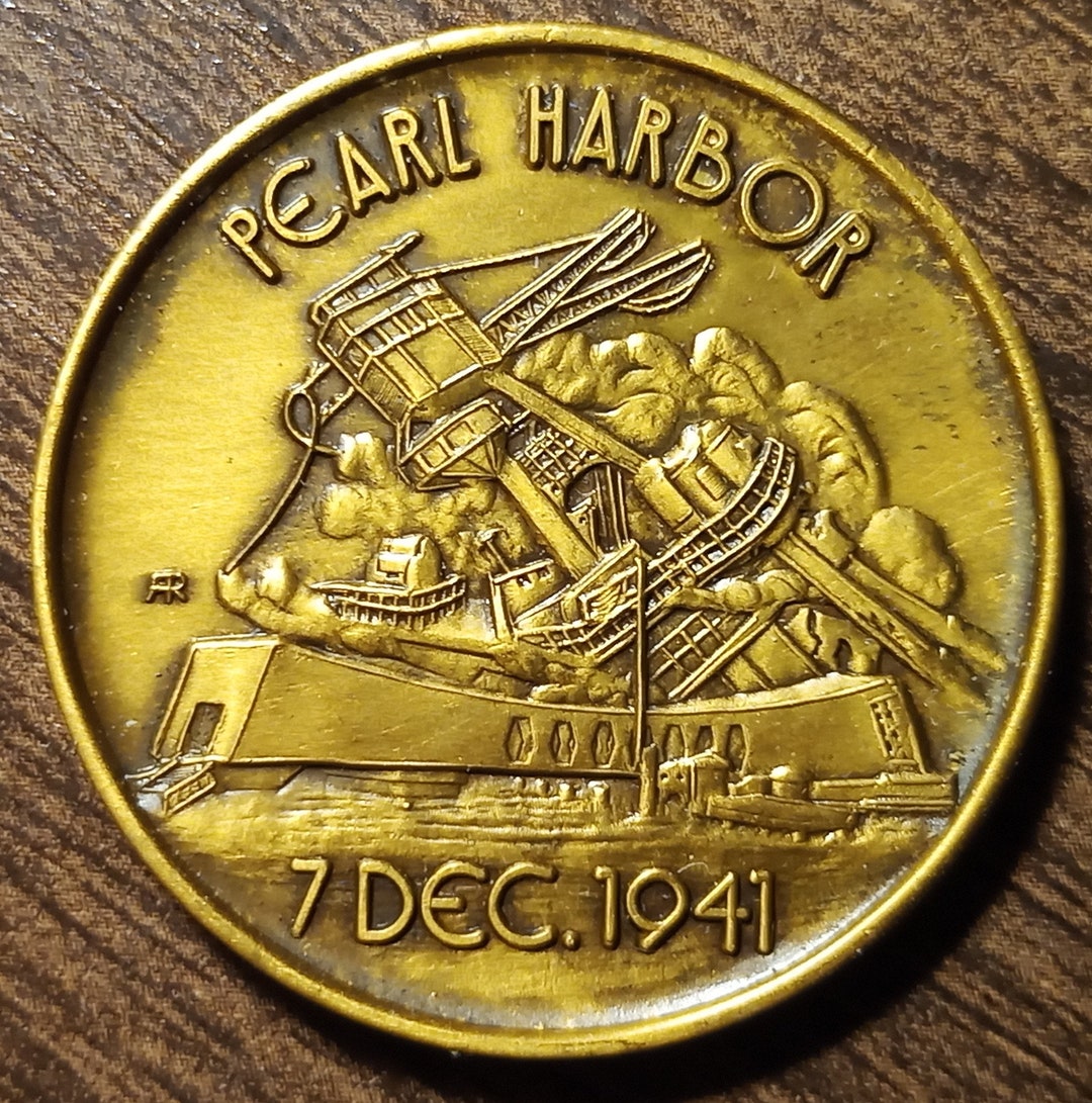 1900's Pearl Harbor Arizona Uss Arizona Memorial Medallion - Etsy