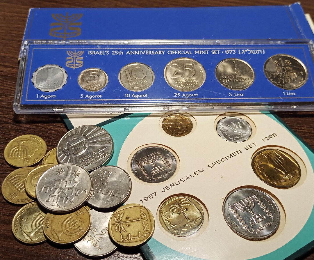 1900's Israel Pruta Shekels 26 Coins & Mint Sets Full Bold Dates! - Etsy