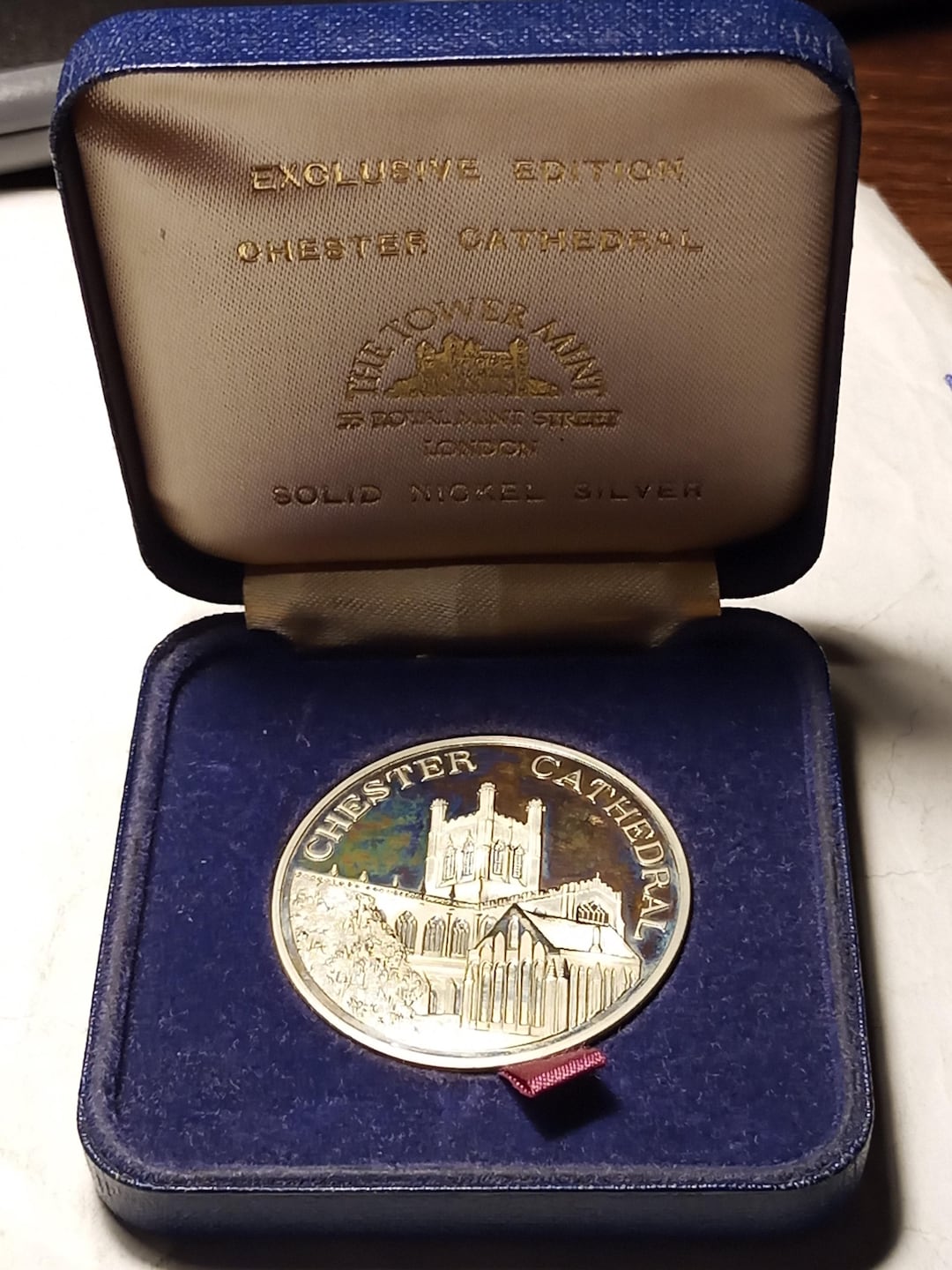1900's Tower Mint Chester Cathedral Nickel Silver Medal - Etsy