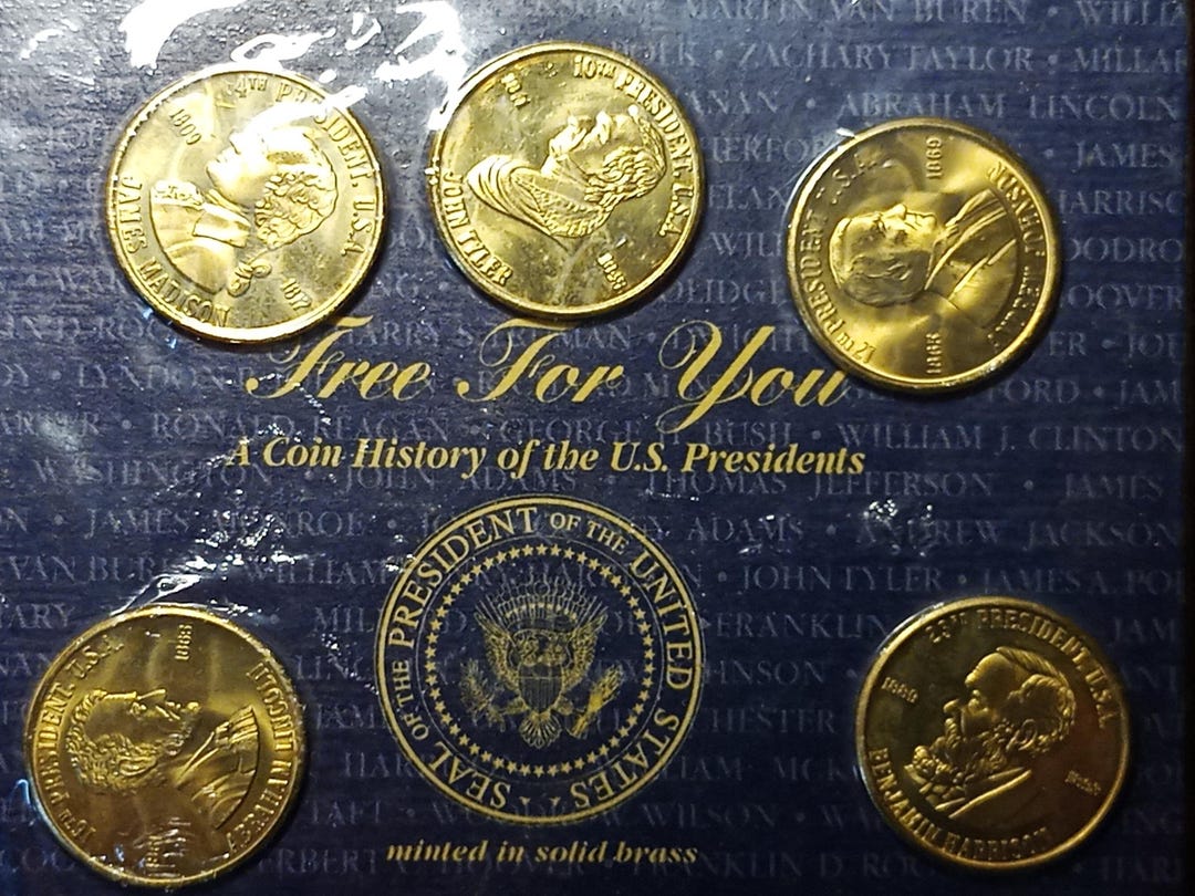 1990's USA President History Coin Medallions 5 Coins! - Etsy