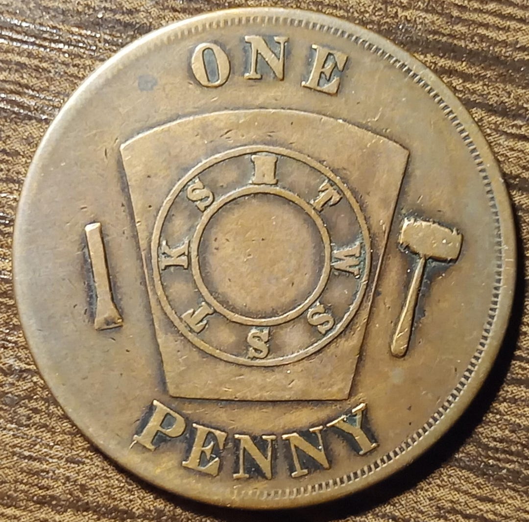 1901 Canada Masonic One Penny Full Bold Details! - Etsy