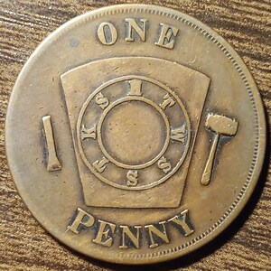 1901 Canada Masonic One Penny Full Bold Details! - Etsy