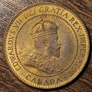 1902 Canada One Cent Coin: Bold Date, Original Luster - Etsy