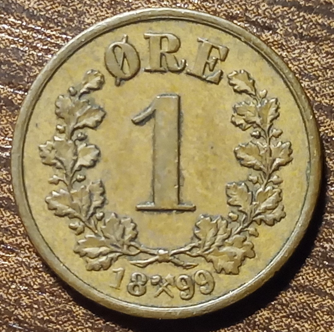 1899 Norway 1 Ore Full Bold Date! - Etsy