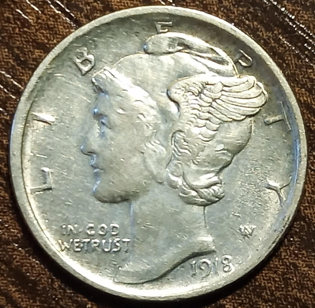 1918-D US Mercury Silver Dime Brilliant Full Bold Date! - Etsy