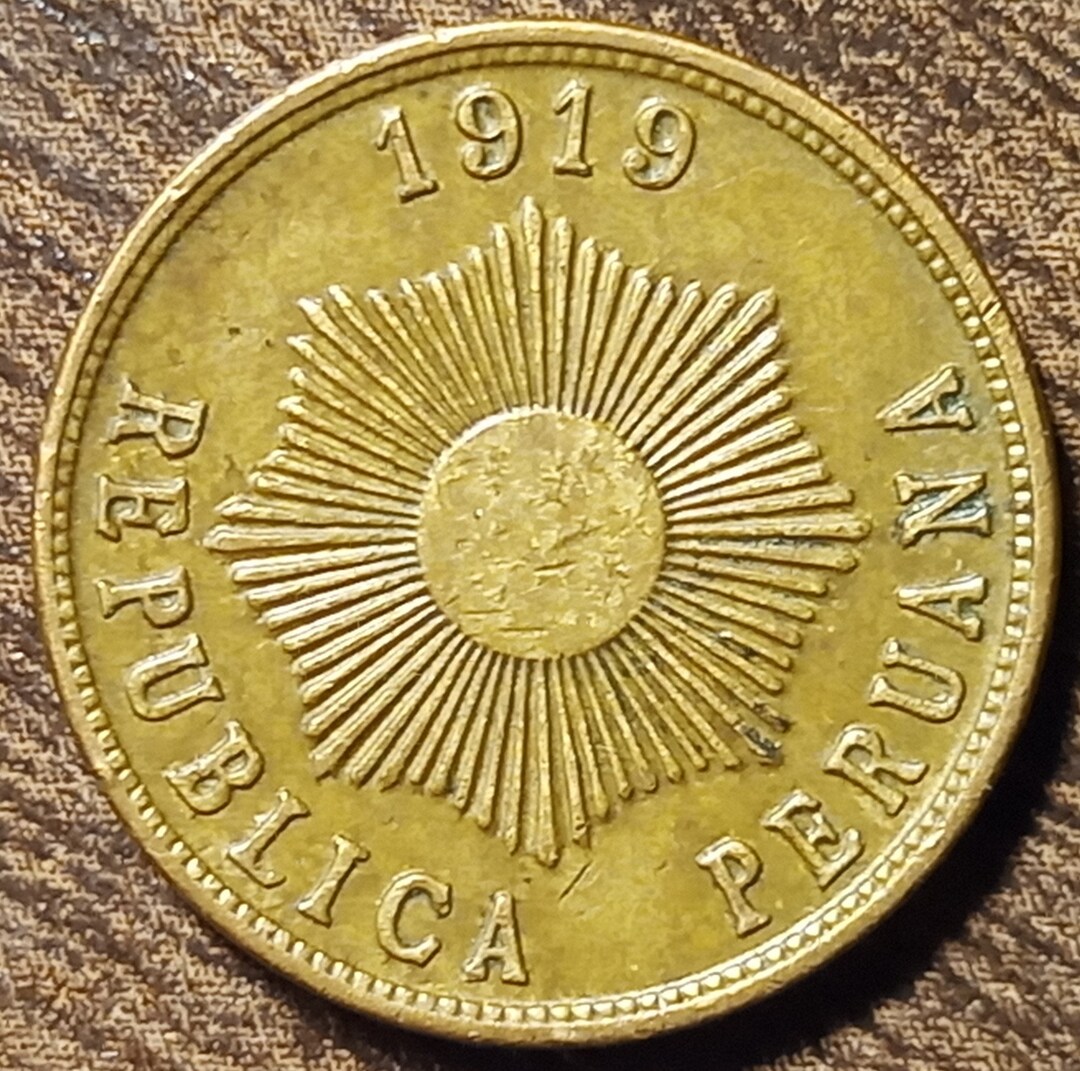 1919 Peru One Centavo Full Bold Date! - Etsy