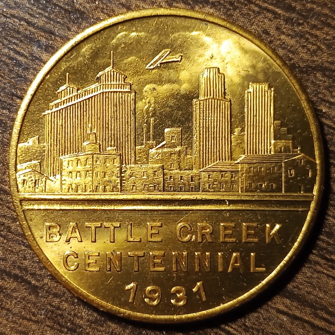 1931 Battle Creek Michigan Centennial Medallion! - Etsy