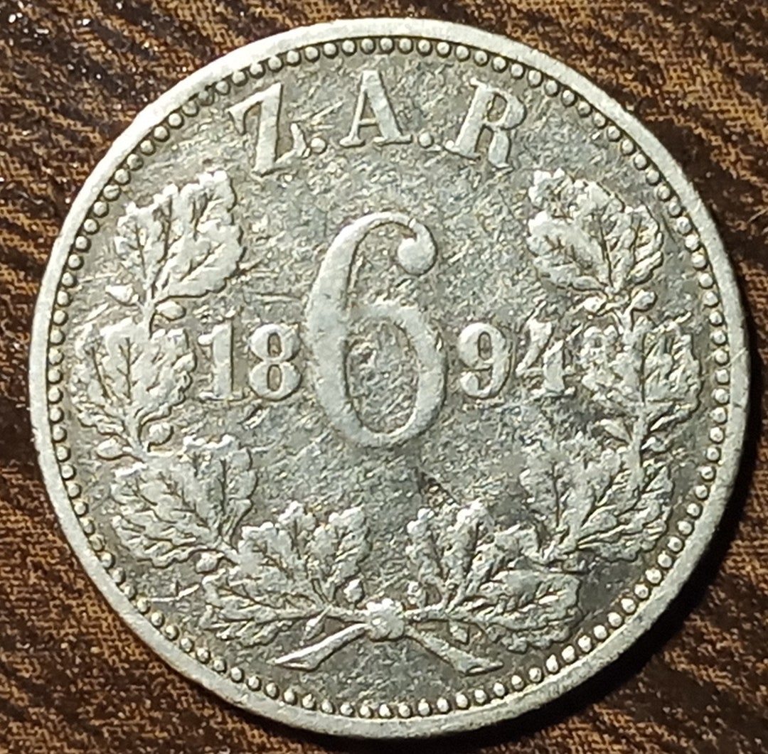 1894 South Africa Silver 6 Pence Full Bold Date - Etsy