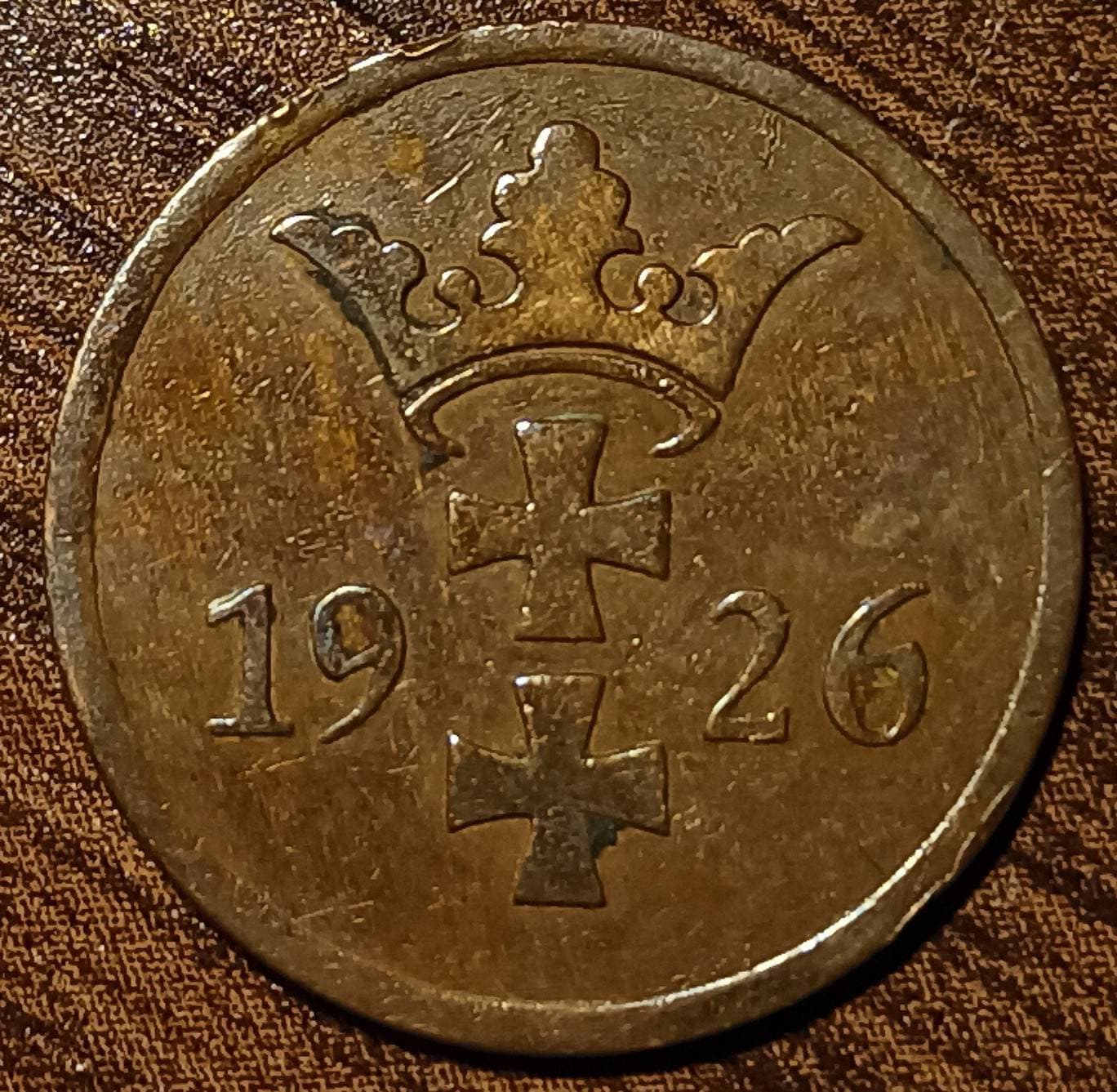 1926 Danzig Poland 2 Pfennig Full Bold Date - Etsy