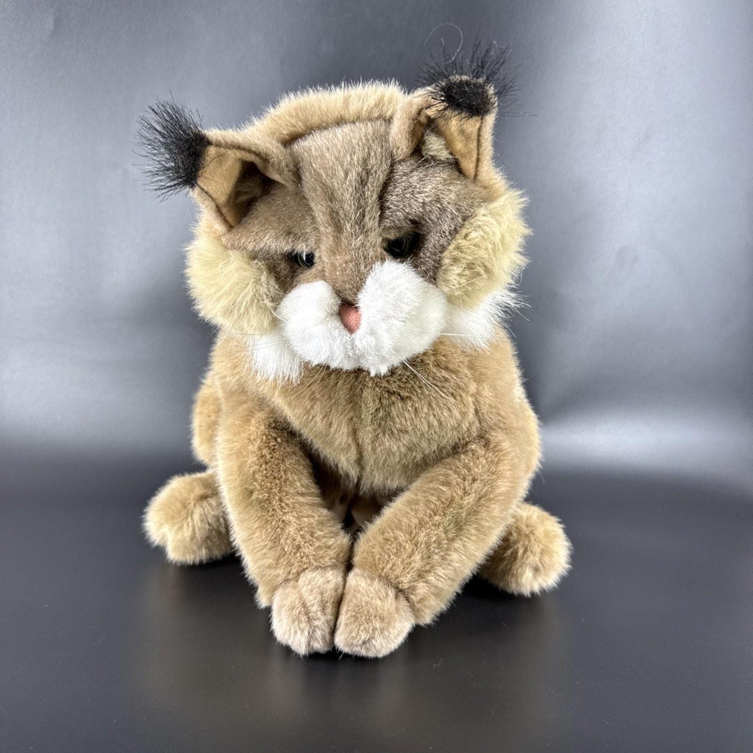 Folkmanis Bobcat Hand Puppet Plush 16" Stuffed Animal - Etsy