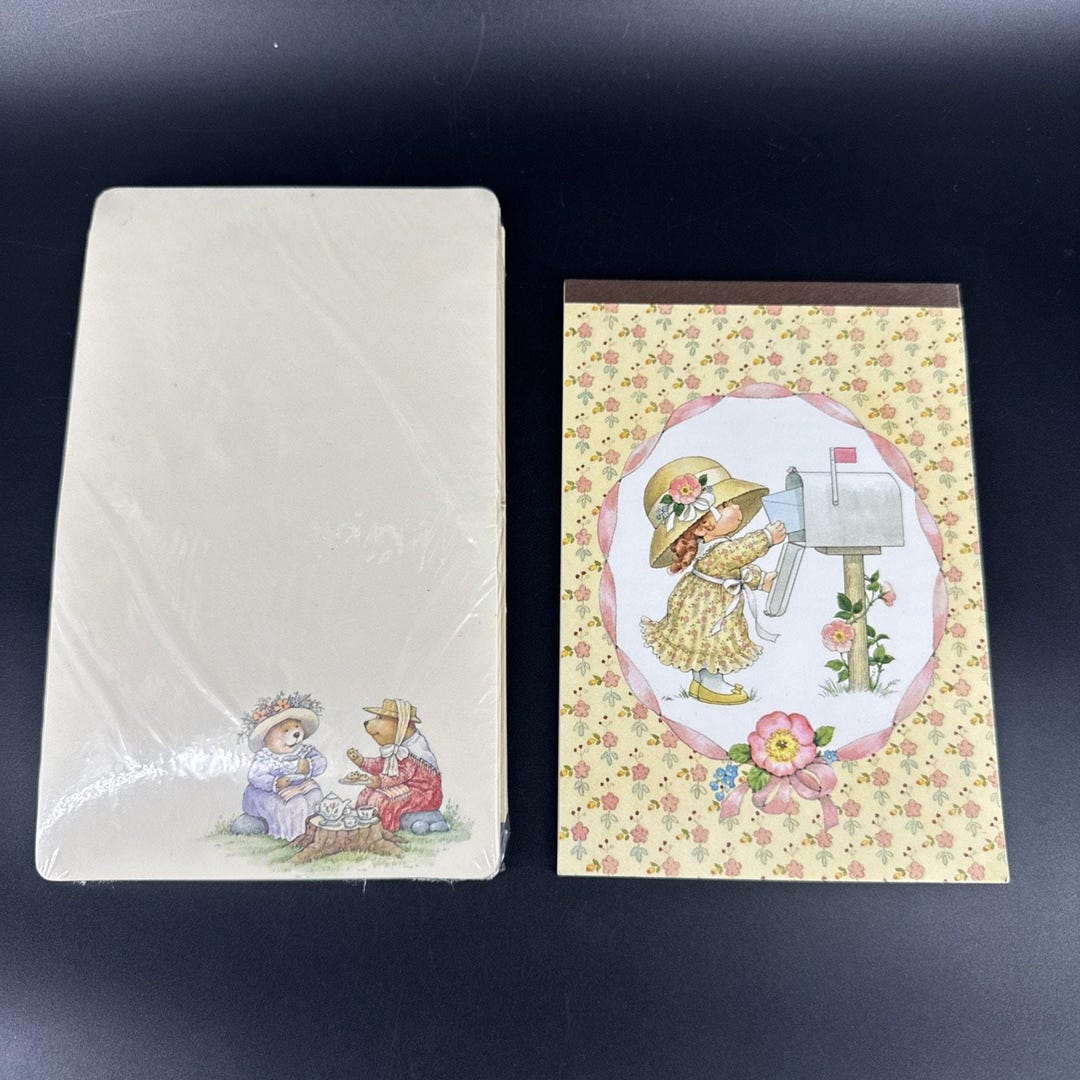 Vintage Hallmark Teddy Bears Picnic Stationery and Envelope Set New - Etsy