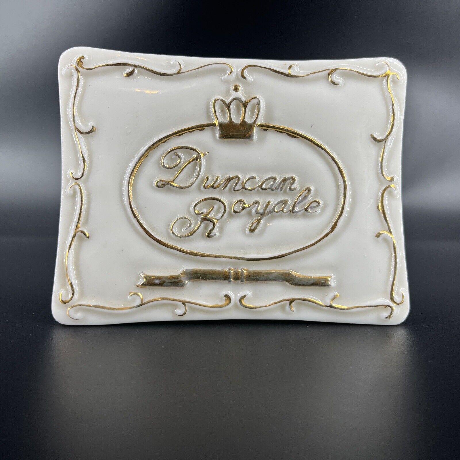 Vintage Duncan Royale Porcelain Cabinet Display Advertising Sign/plaque ...