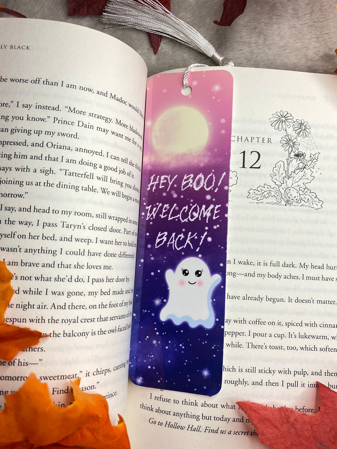 Hey Boo Welcome Back Ghost Bookmark, Cute Halloween Ghost Bookmark ...