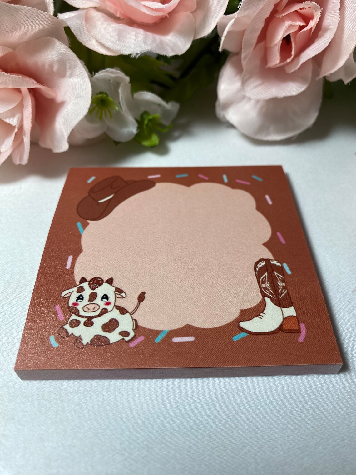 Chocolate Cow Sticky Notes, Kawaii Sticky Notes, Back to School ...