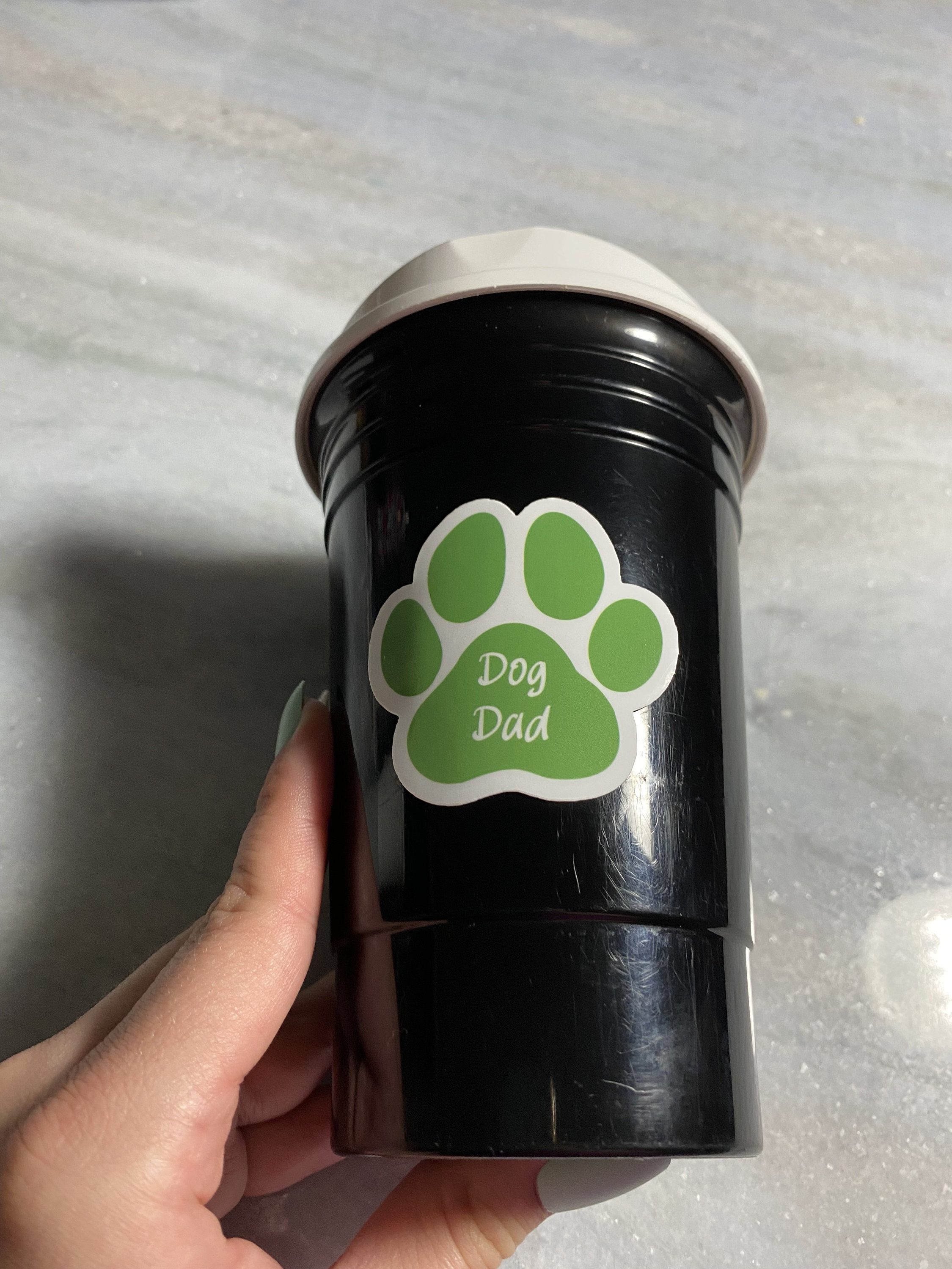 Dog Dad Paw Print Stickers, Dog Paw Print Stickers, Dog Dad Stickers ...
