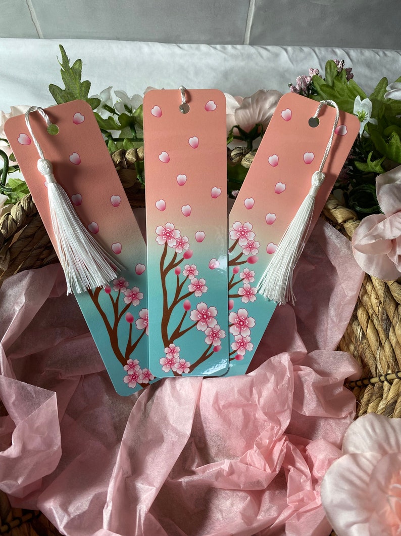 Cherry Blossom Stationery Set, Cute Sticky Notes, Floral Notepad ...