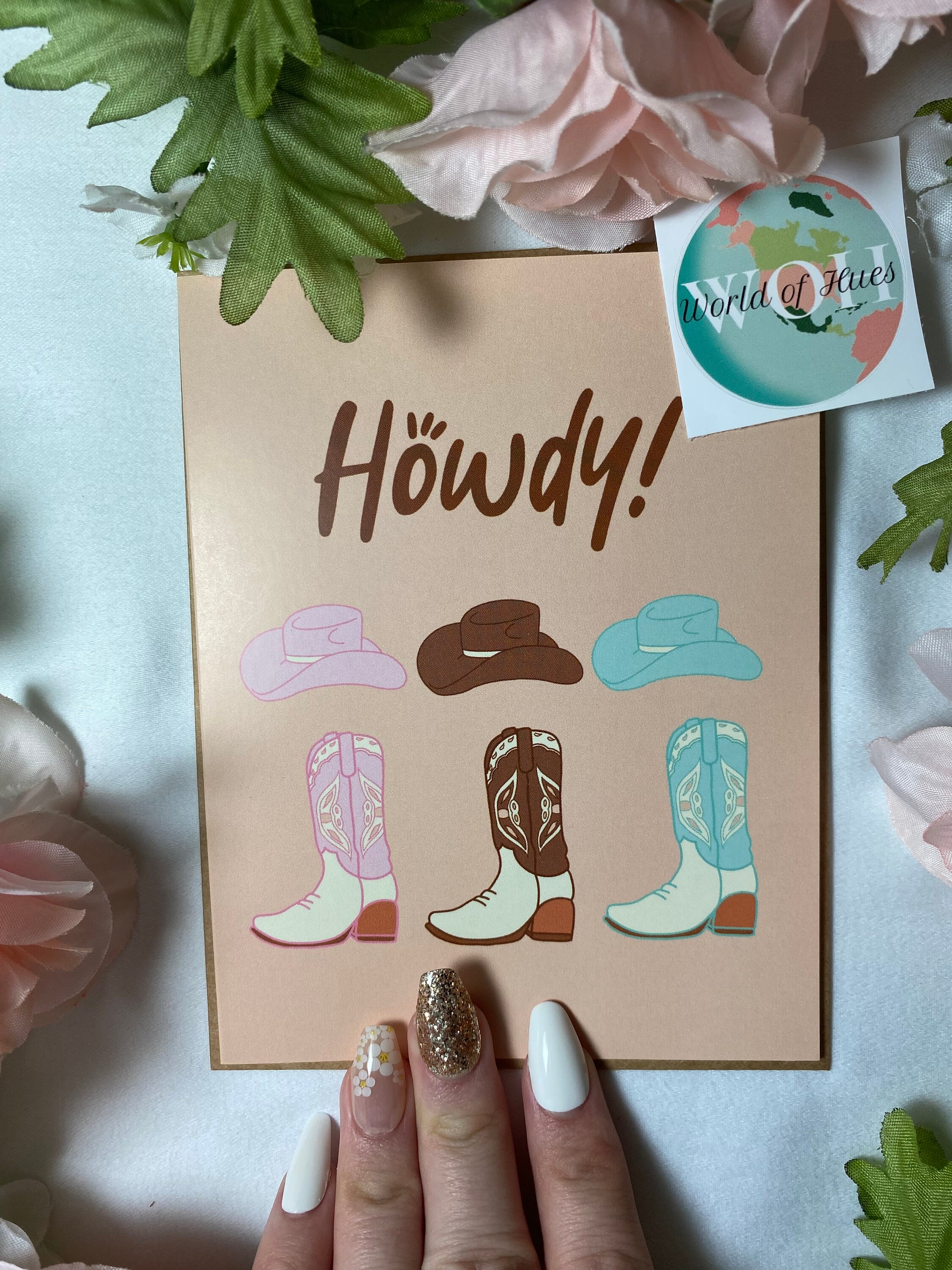 Kawaii Western Stationery Set, Southern Stationery, Greeting Cards ...