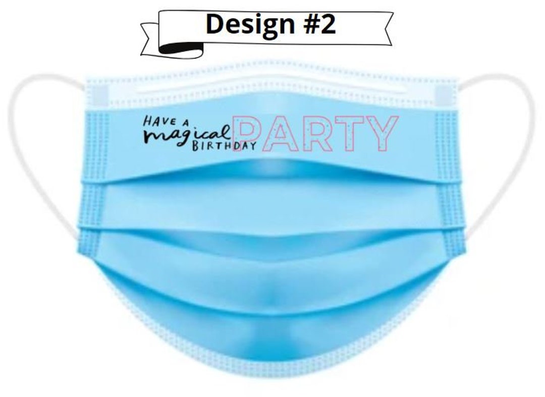 Personalized Birthday Masks for Guests | Custom Disposable Masks ...