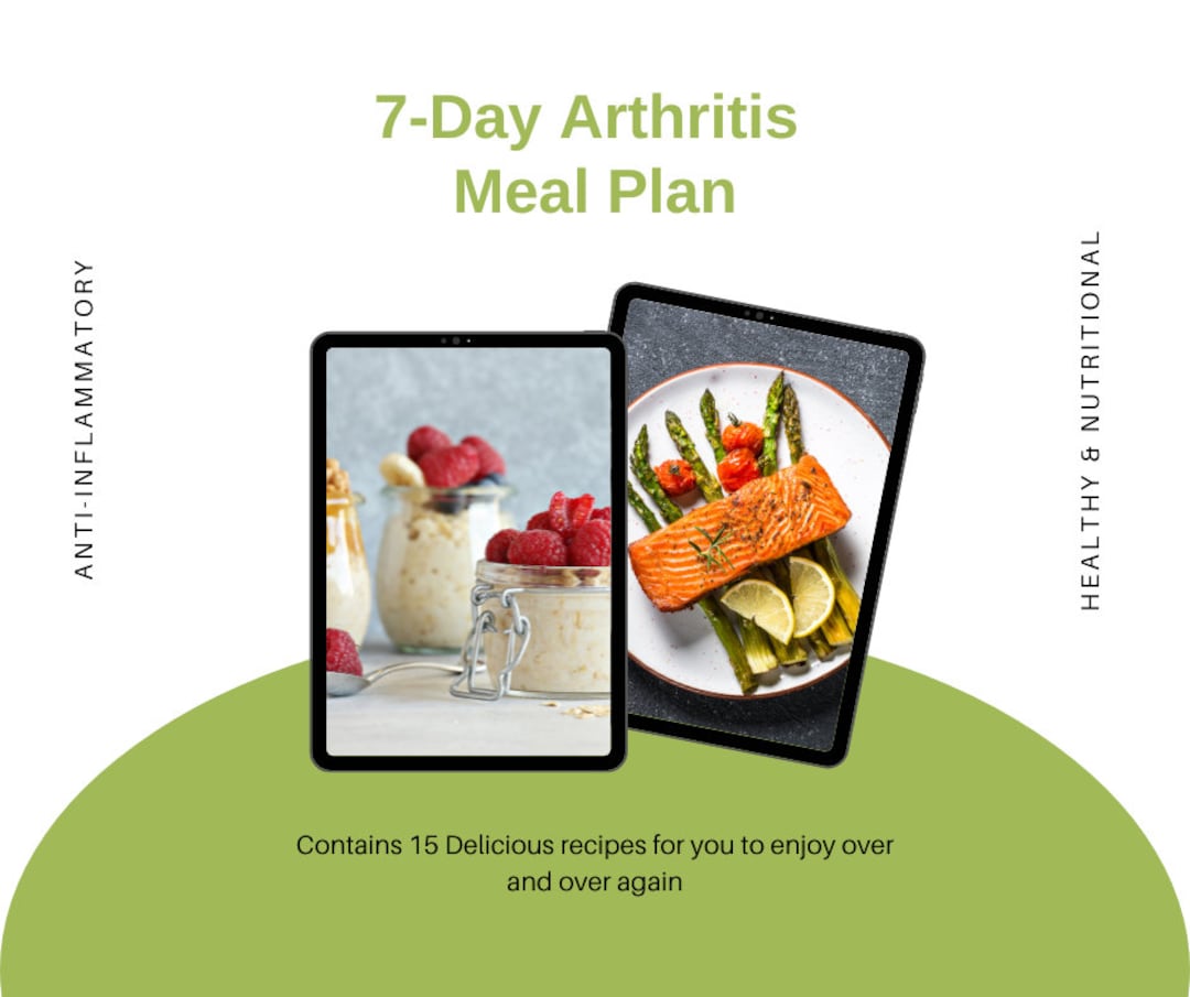 7-day Arthritis Meal Plan + Grocery Checklist PRINTABLE | Anti ...