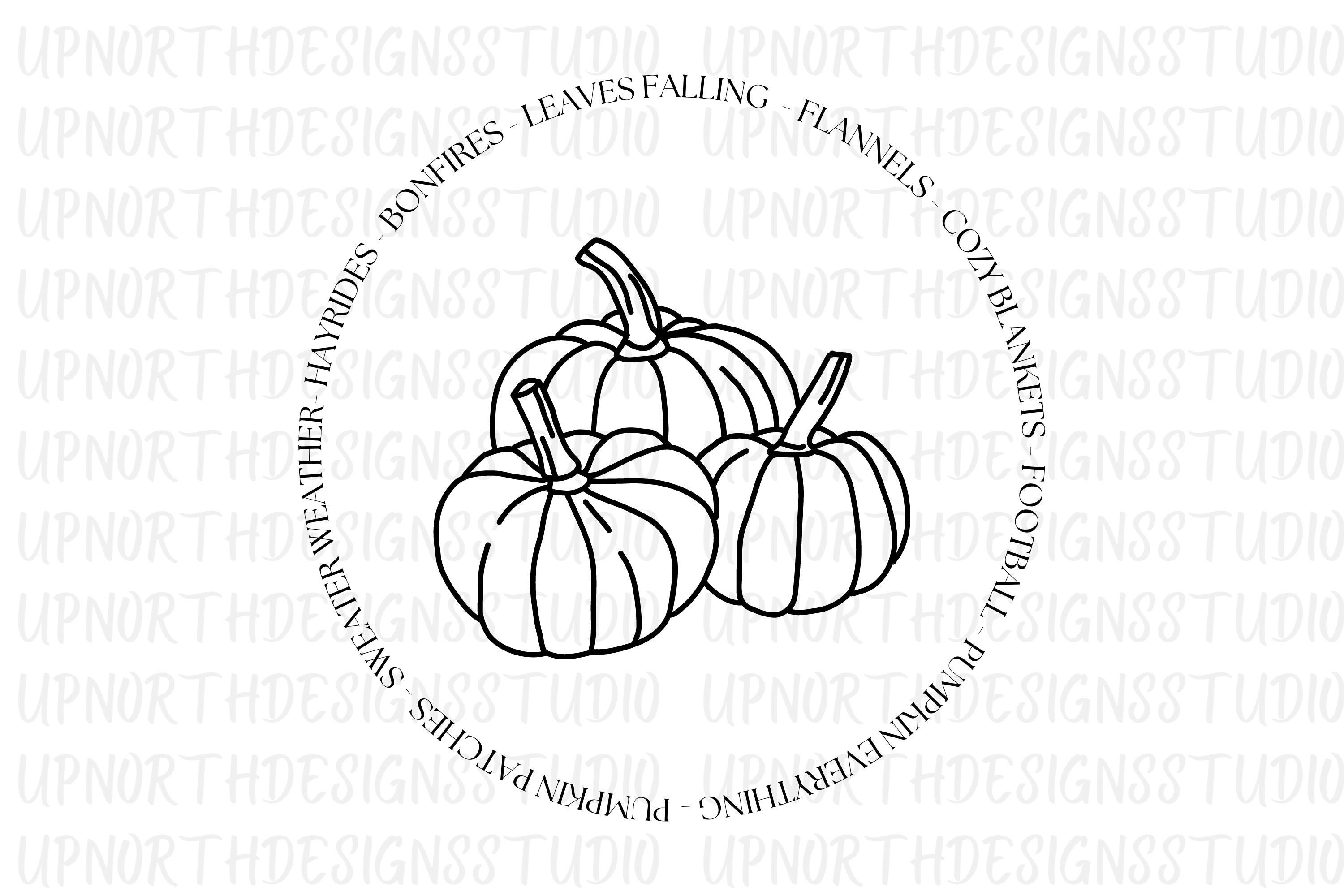 Fall Circle Design SVG & PNG Digital Download - Etsy