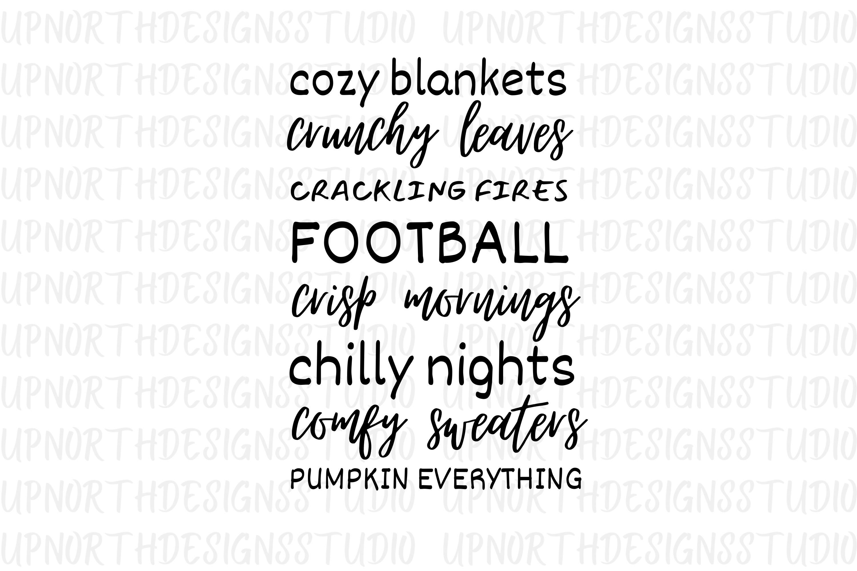 Fall Words - SVG & PNG Digital Download - Sweatshirt Idea - Etsy