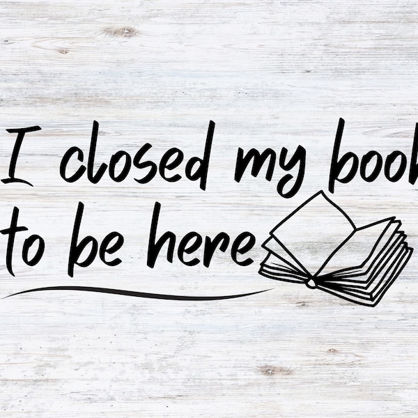Closed Book Svg - Etsy