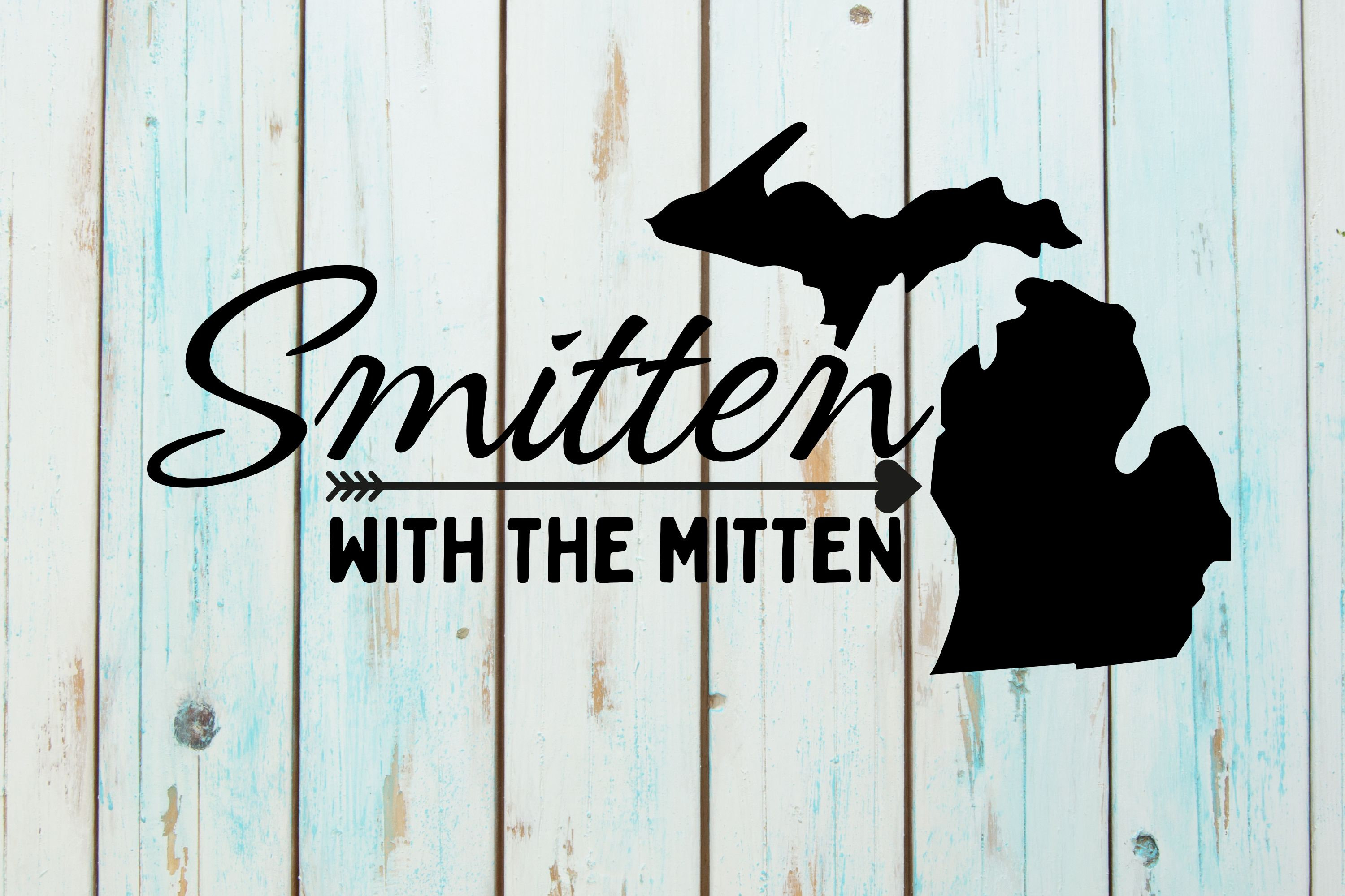 Michigan Smitten With the Mitten Digital SVG/PNG Download - Etsy