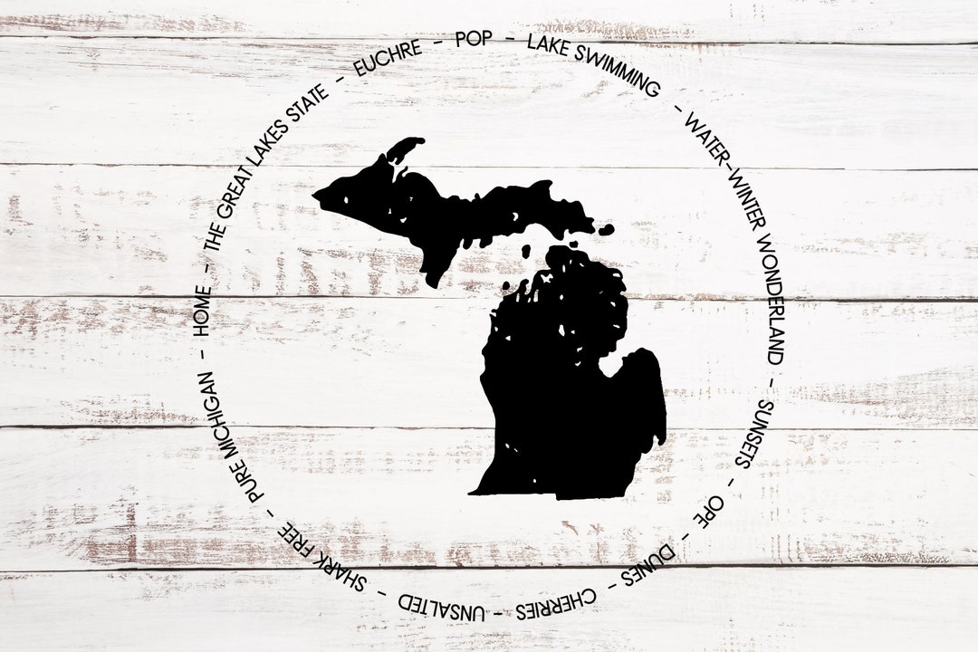 Michigan Circle Design - T-shirt - Digital SVG/PNG Download - Etsy