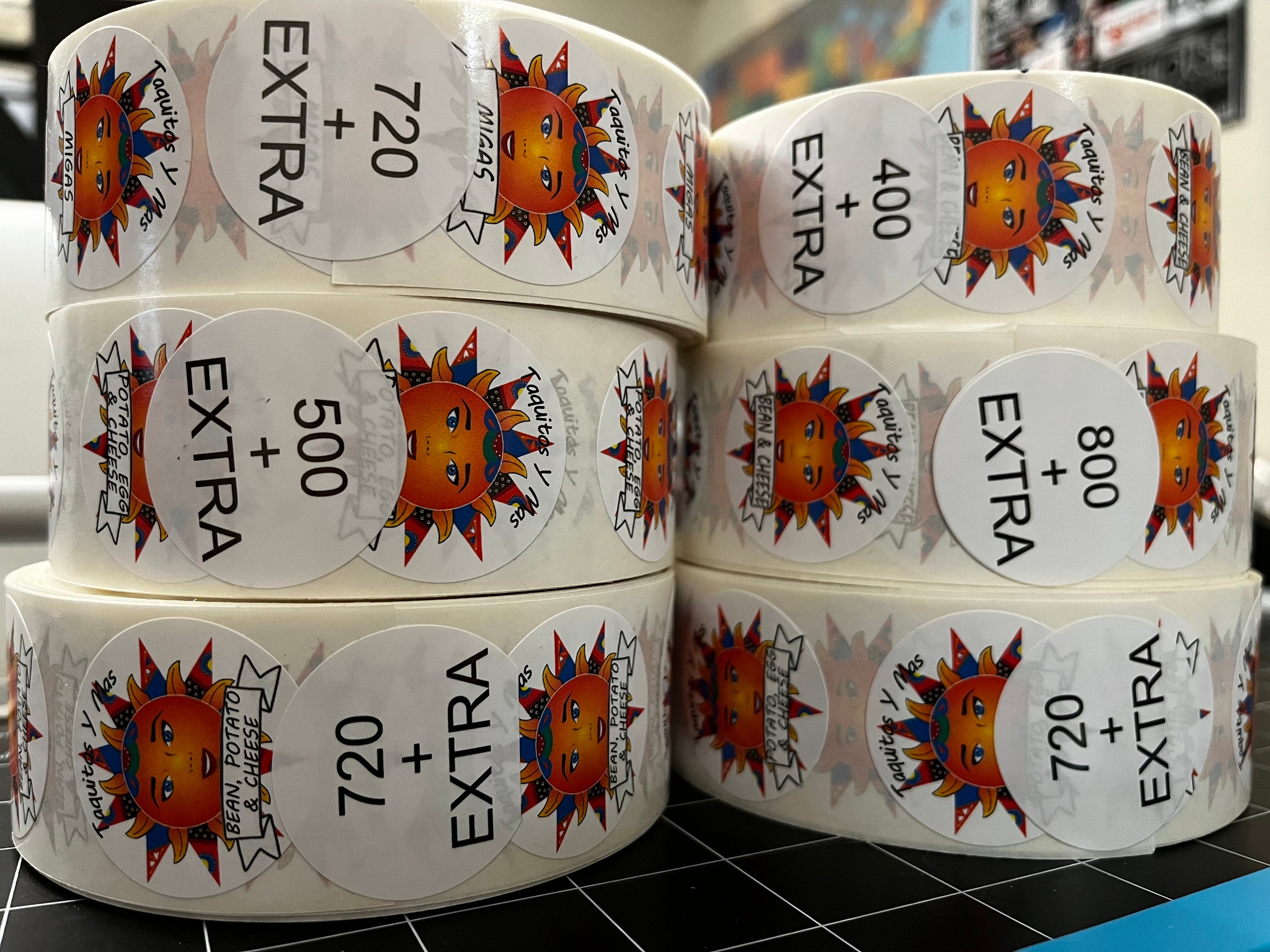 Custom Labels on A Roll- YOUR DESIGN - Etsy