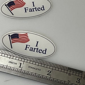I Farted Stickers - Vote Parody - Etsy