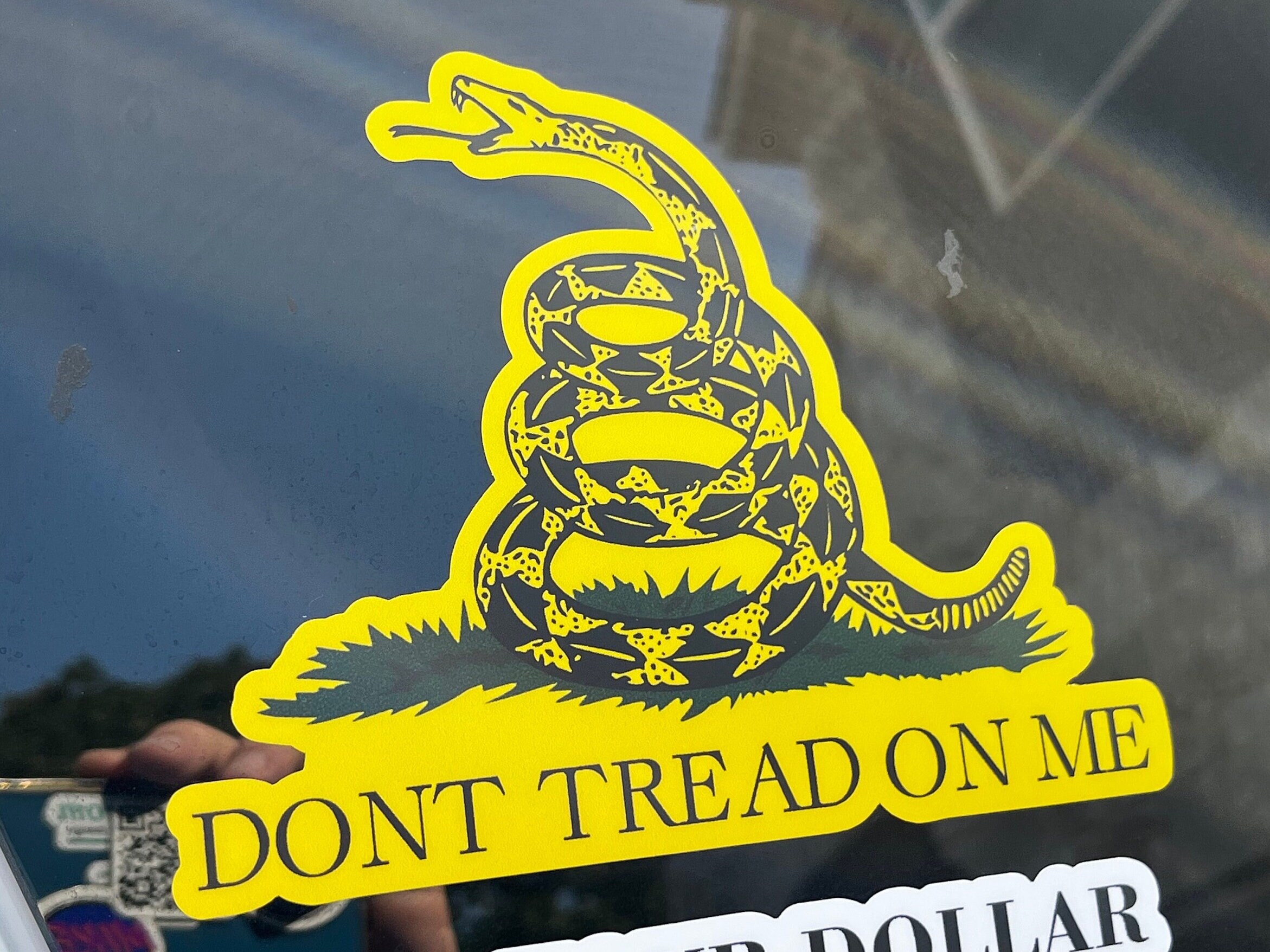 Don’t Tread on Me Vinyl Waterproof Stickers - Etsy