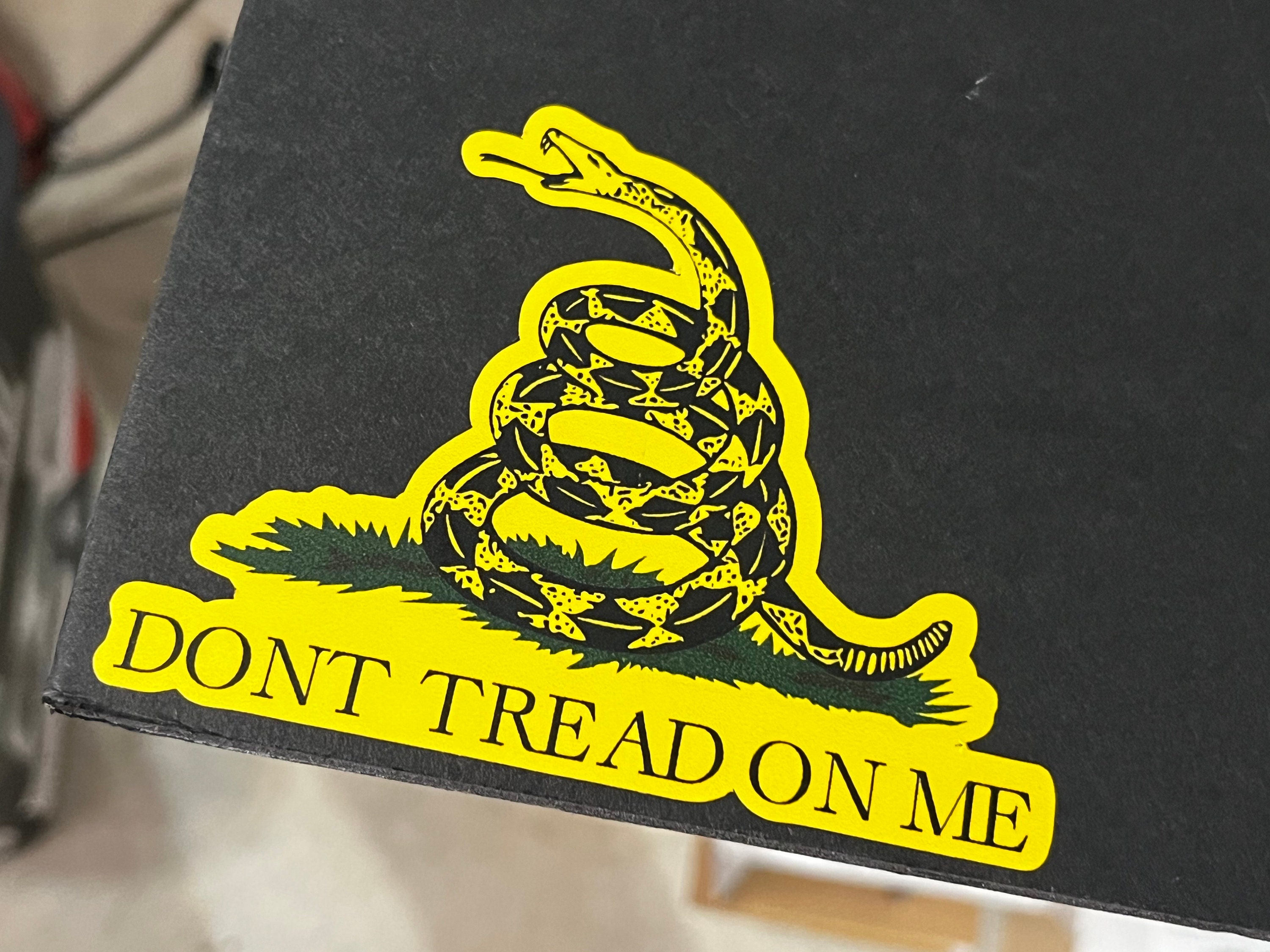 Don’t Tread on Me Vinyl Waterproof Stickers - Etsy