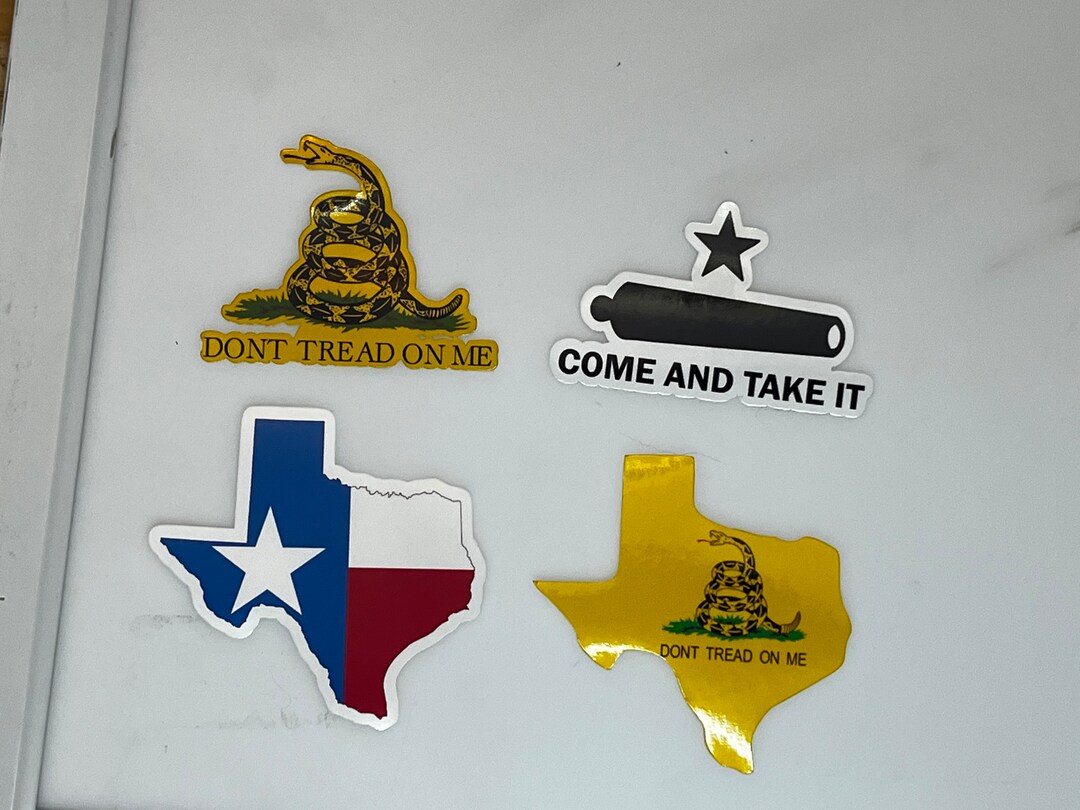 Texas Patriot Pack of Water Resistant Stickers - Etsy