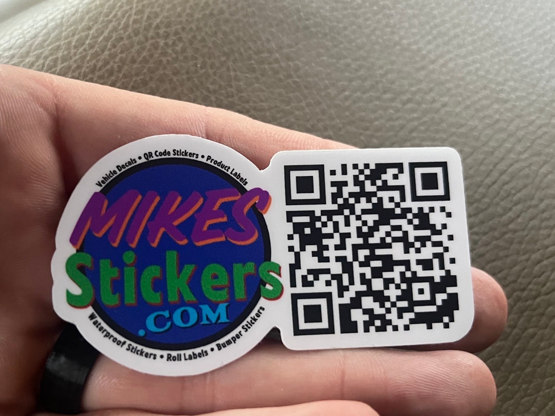 QR Code Logo Stickers - Etsy