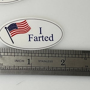 I Farted Stickers - Vote Parody - Etsy