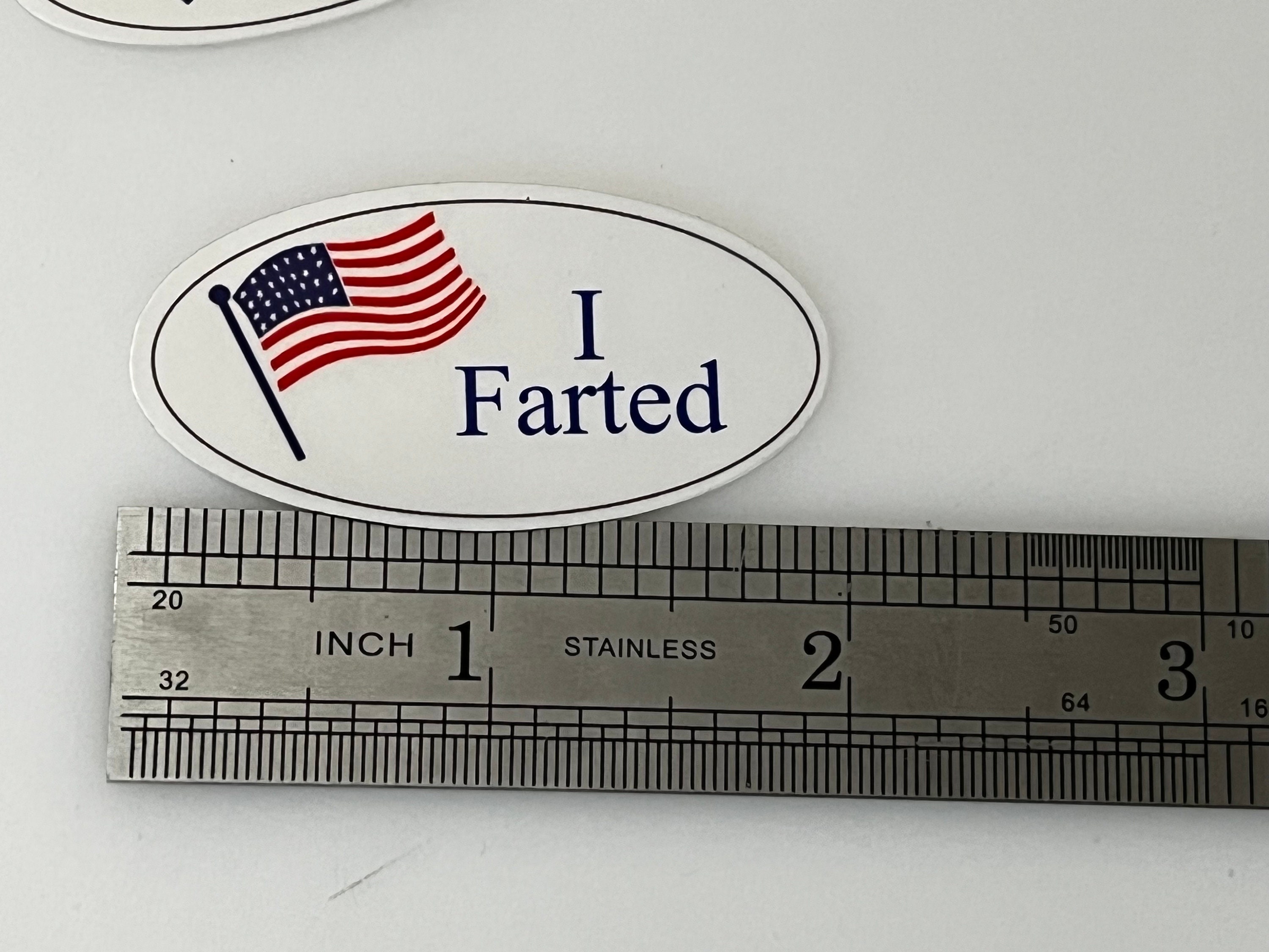 I Farted Stickers - Vote Parody - Etsy