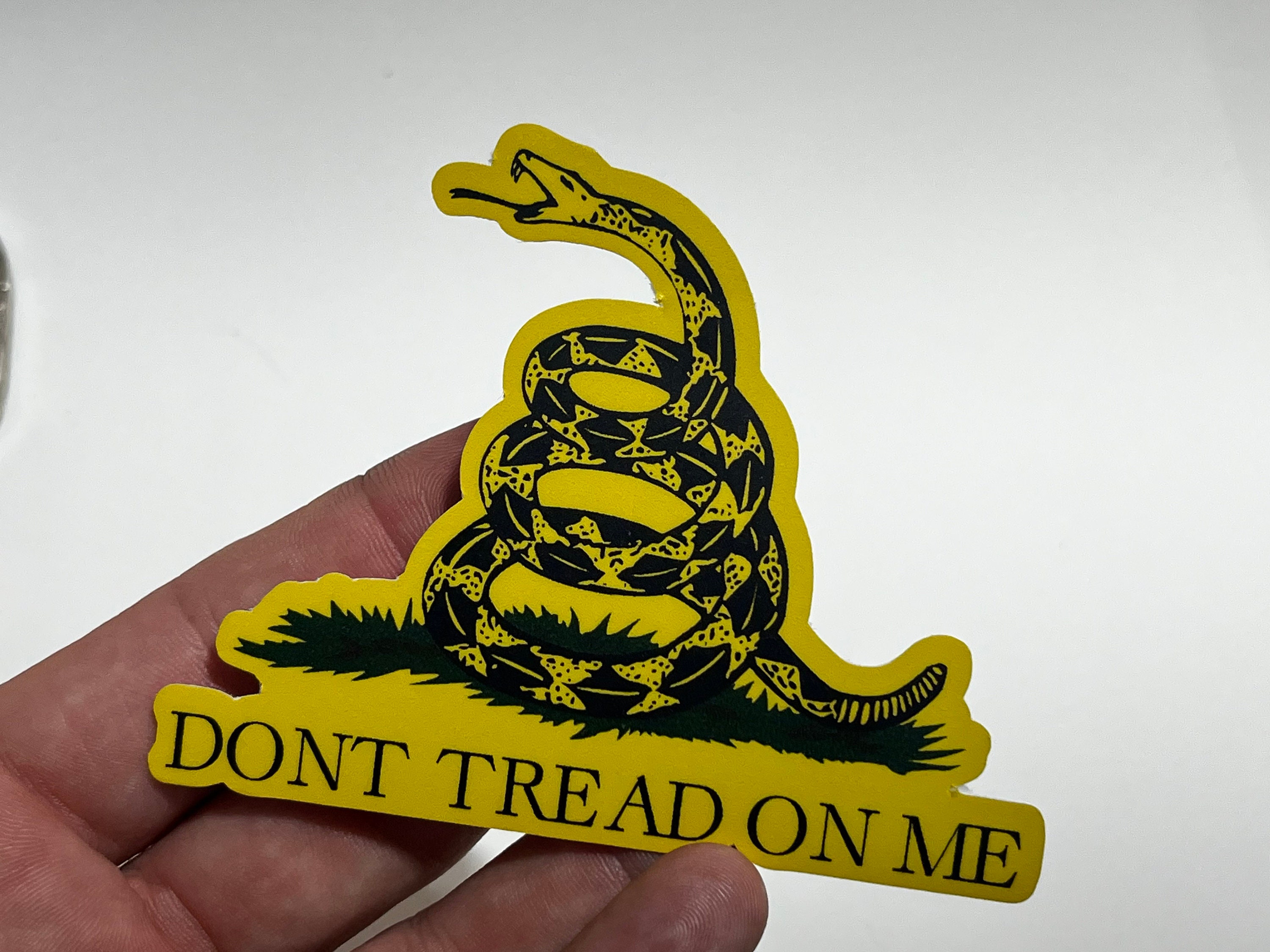 Don’t Tread on Me Vinyl Waterproof Stickers - Etsy